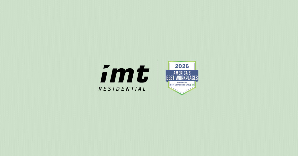 IMT Residential Achieves America’s Best Workplaces Recognition for 2026